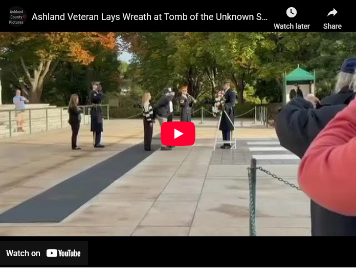 Ashland Veteran Lays Wreath at Tomb of the Unknown Soldier — A Moment ...